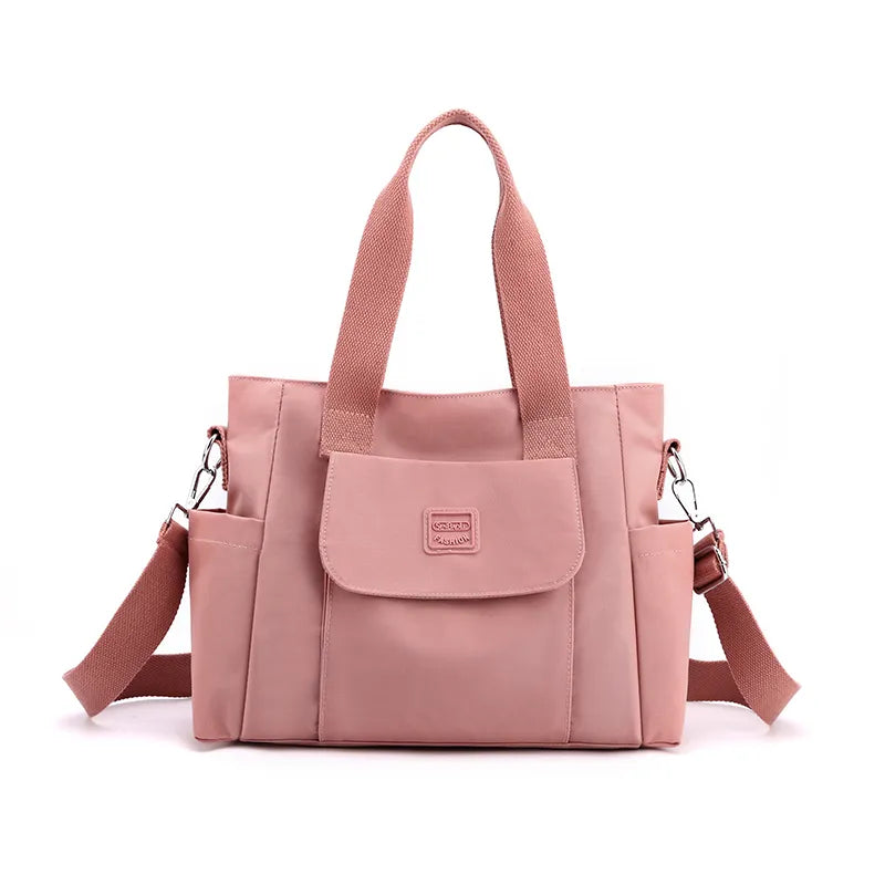 Versatile Pink Canvas Tote Bag With Strap on Luulla