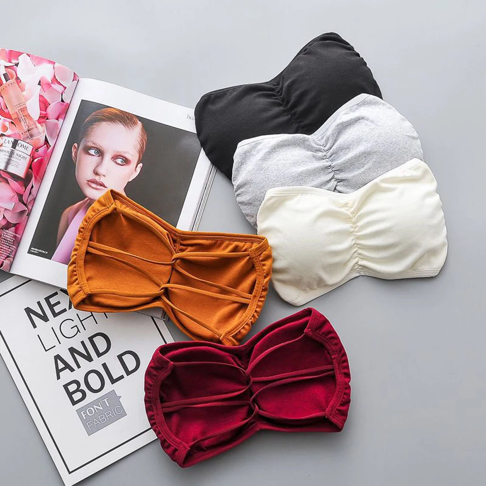 Strapless Bandeau Bra - Pack Of Six Colors on Luulla