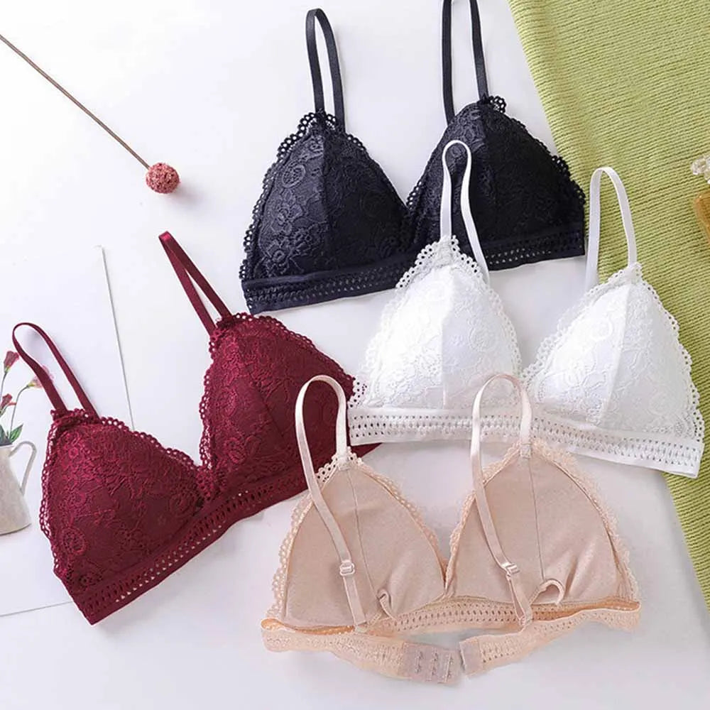 Lace Triangle Bralette Set - 5 Colors on Luulla