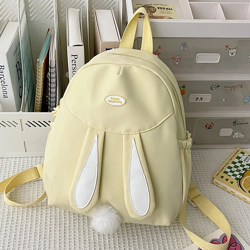 Cute Yellow Bunny Ears Kids Backpack on Luulla