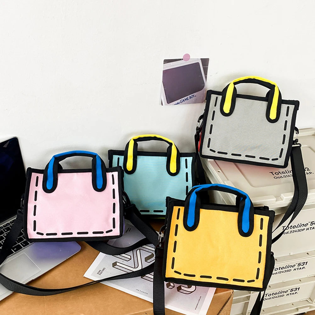 Cartoon Style 2d Handbag For Women on Luulla