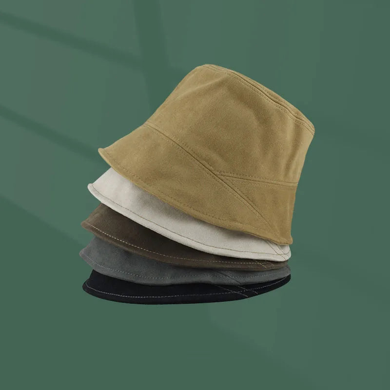 Unisex Reversible Suede Bucket Hat Collection on Luulla